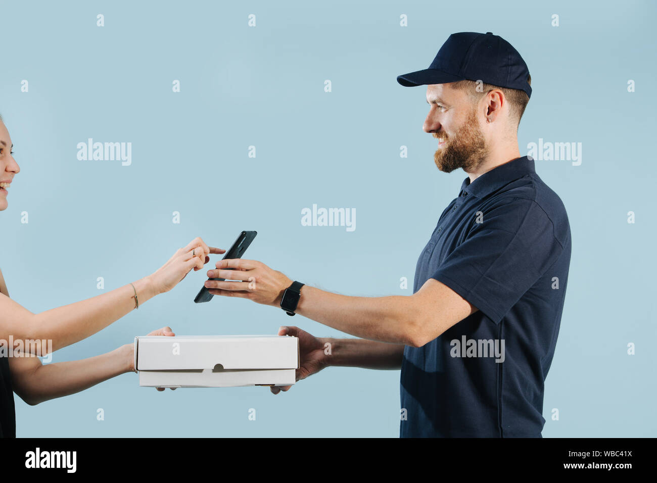 Smart courier box hi-res stock photography and images - Alamy