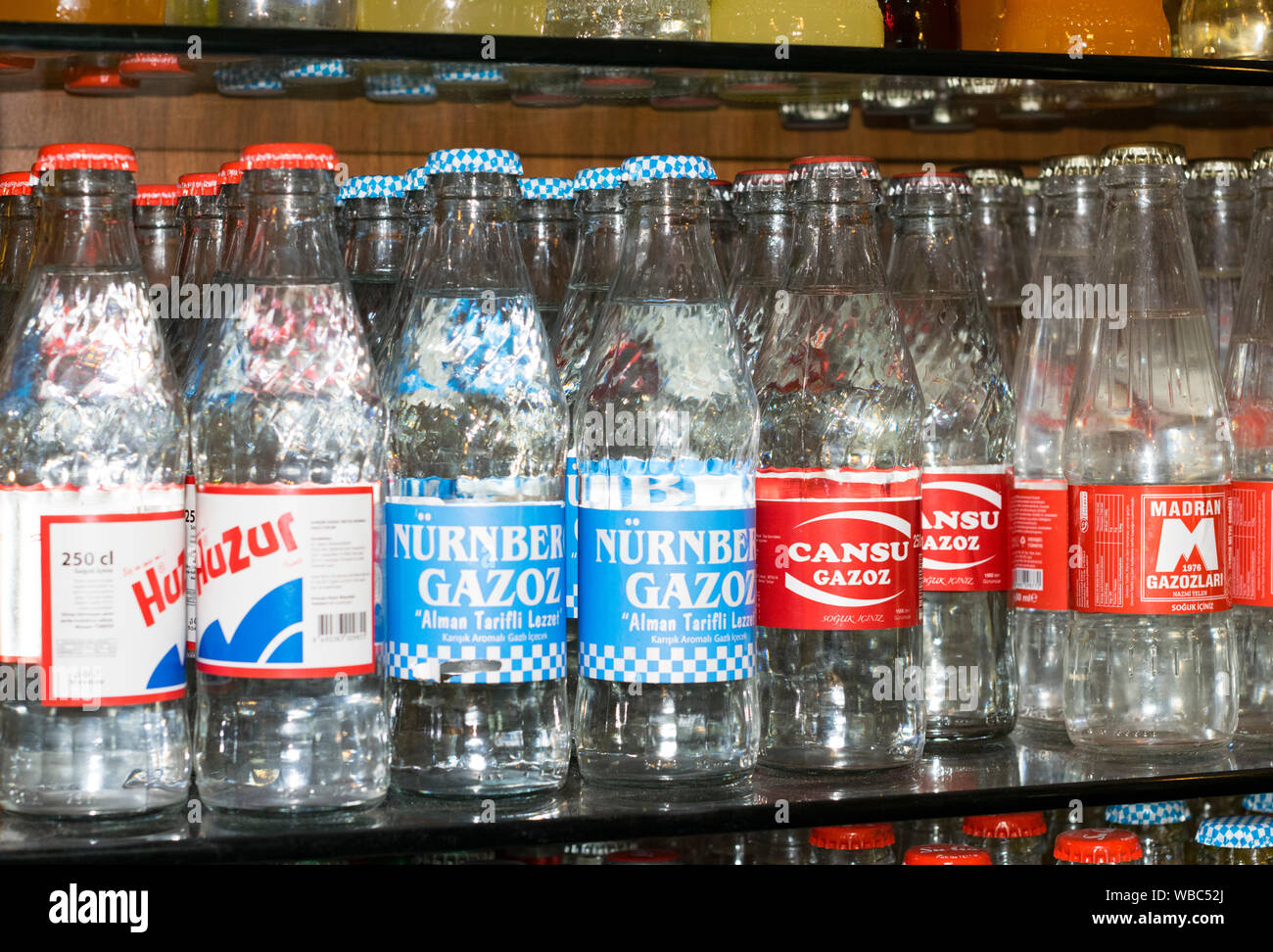 A small shop in Suleymaniye, Istanbul sells only Turkish local sodas ...