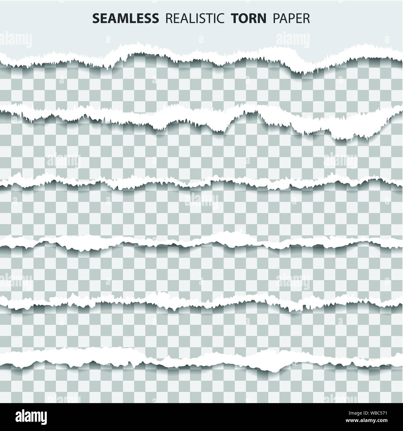 Seamless ripped edge frame Stock Vector Images - Alamy