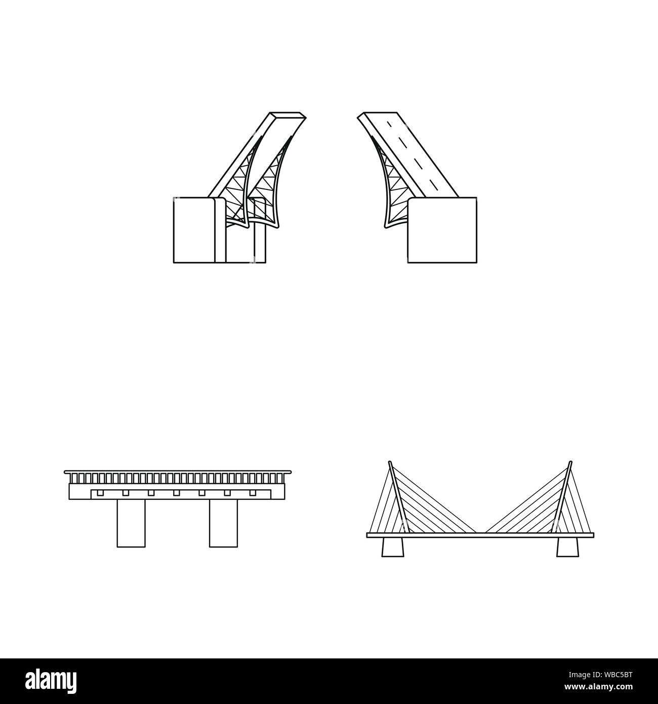 Isolated object of sight and connection sign. Set of sight and ...