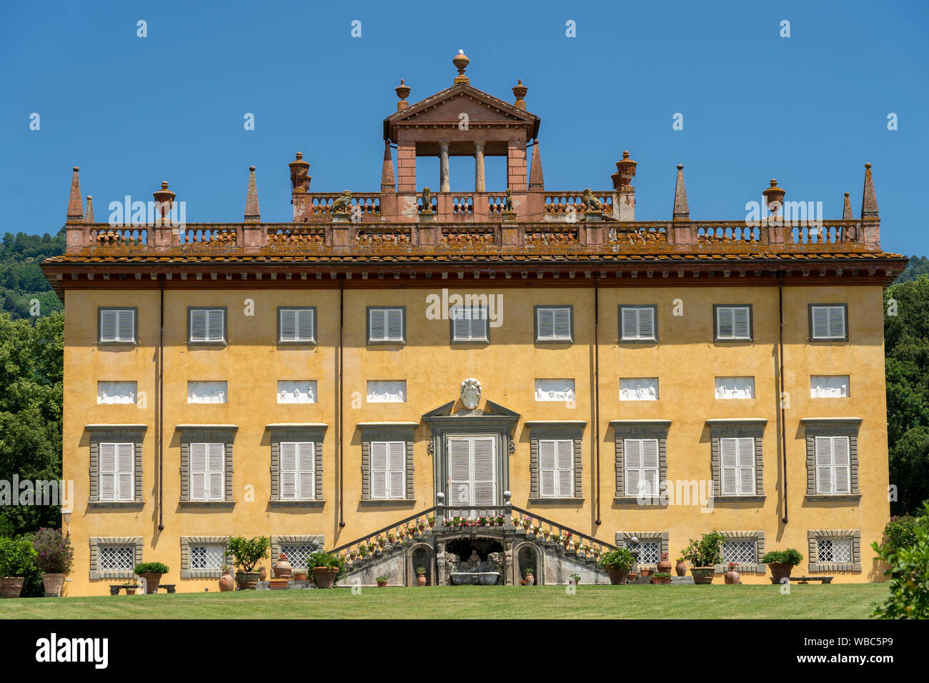 Ponte a Moriano, Lucca, Tuscany, Italy: exterior of the Villa Boccella ...