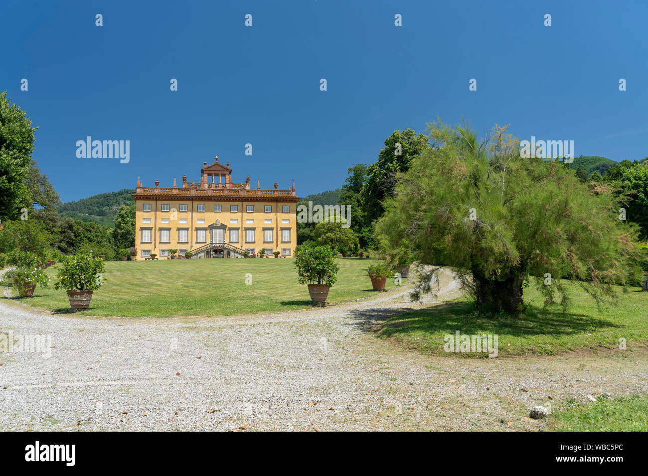 Ponte a Moriano, Lucca, Tuscany, Italy: exterior of the Villa Boccella ...