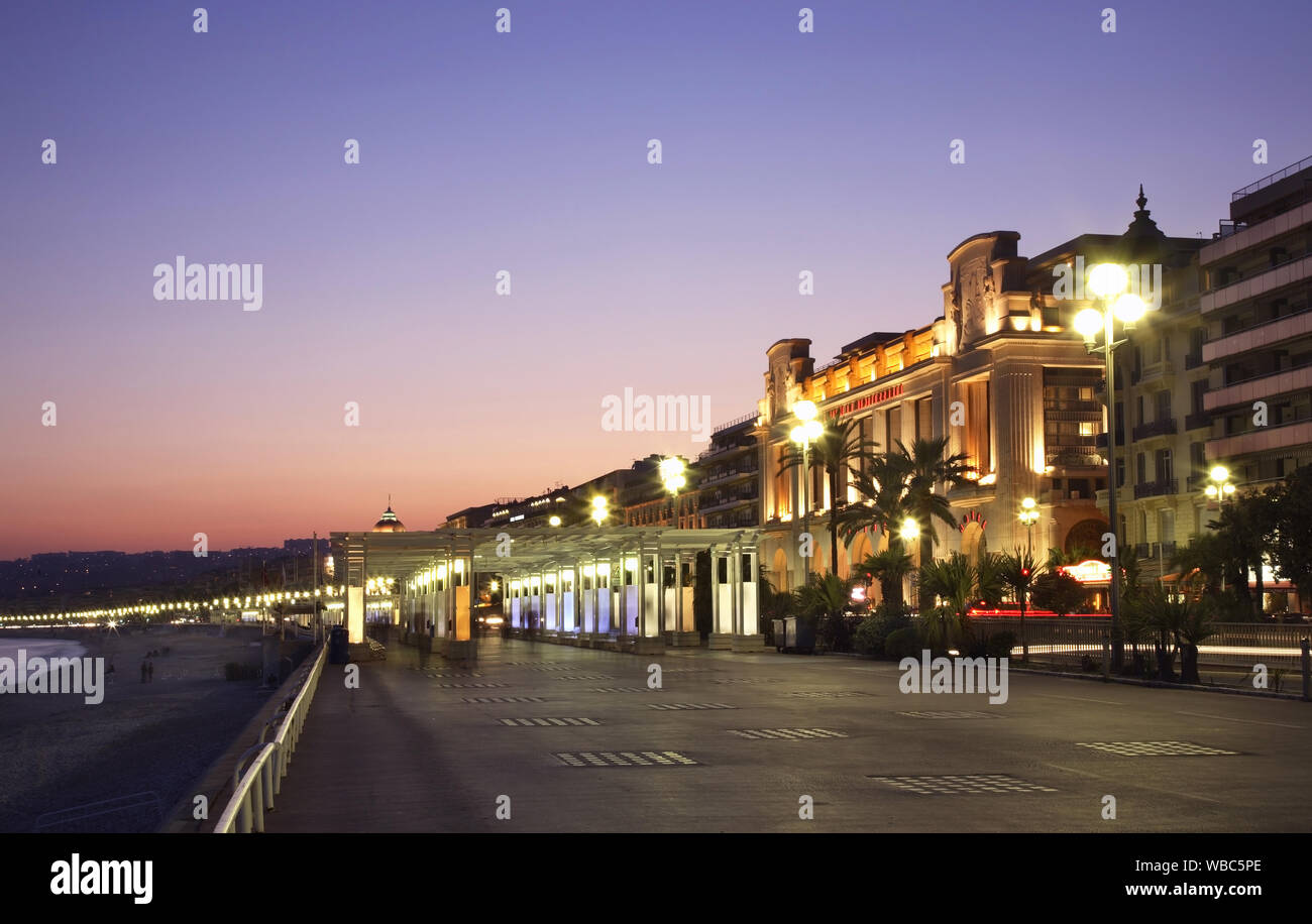 Promenade des Anglais (Walkway of English) in Nice. France Stock Photo ...