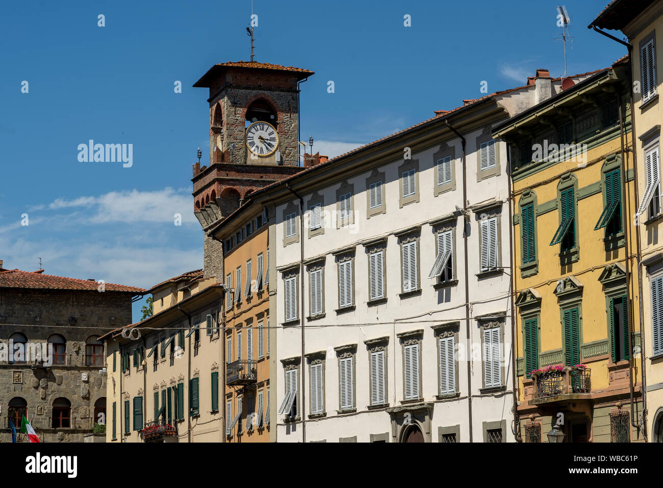 Pescia, Pistoia, Tuscany, Italy: exterior of historic buildings Stock ...