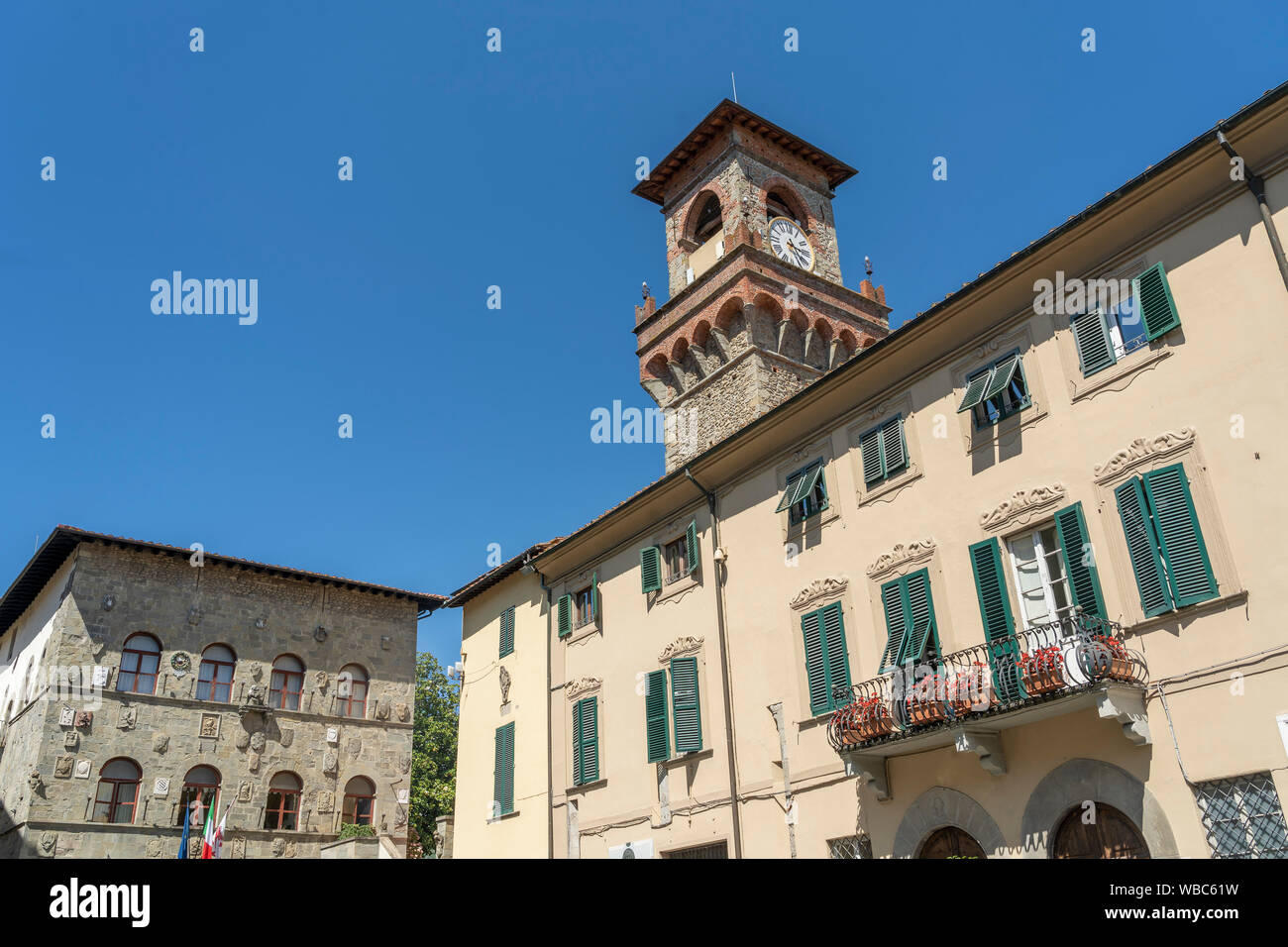 Pescia, Pistoia, Tuscany, Italy: exterior of historic buildings Stock ...