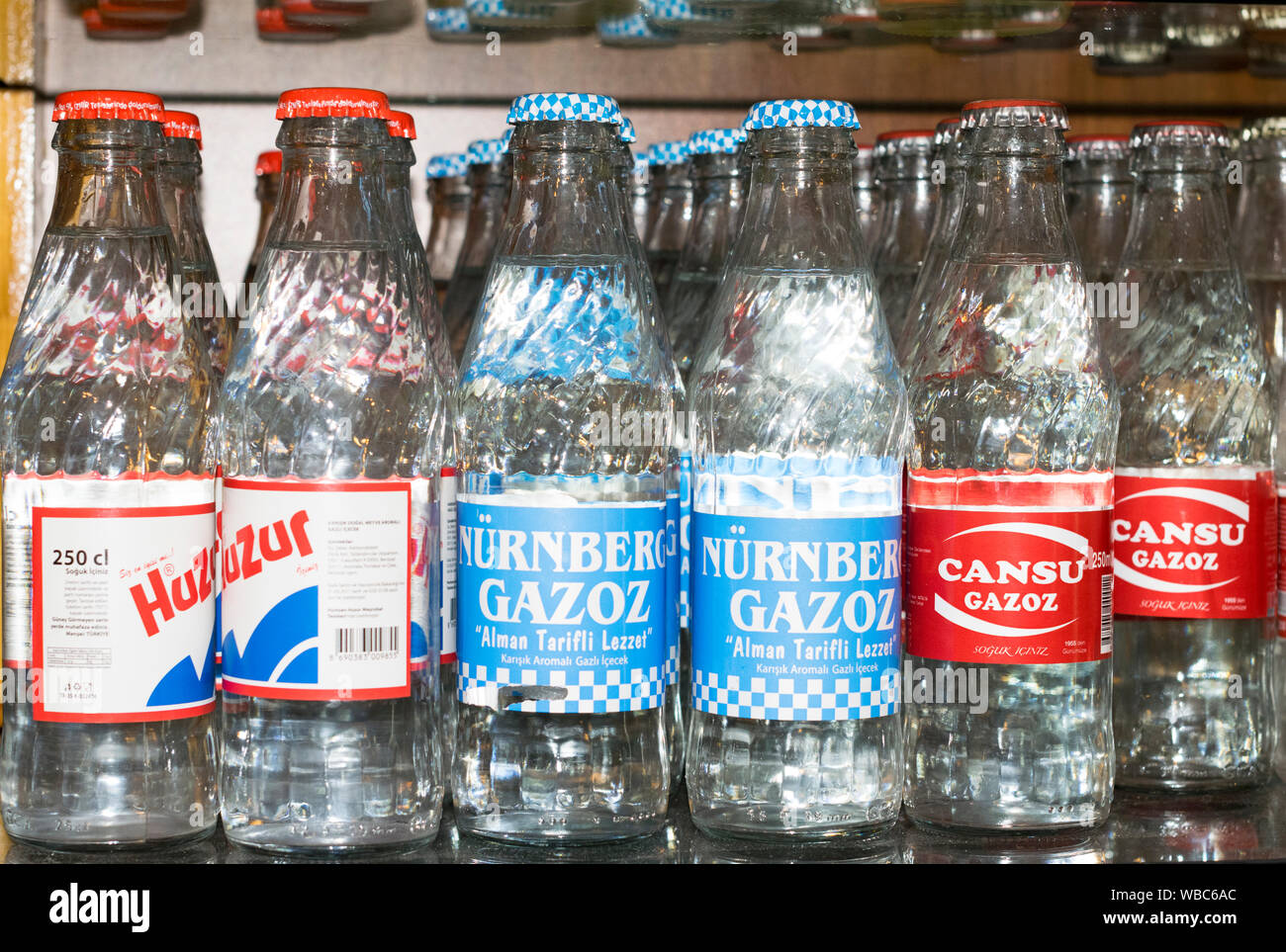 A small shop in Suleymaniye, Istanbul sells only Turkish local sodas ...