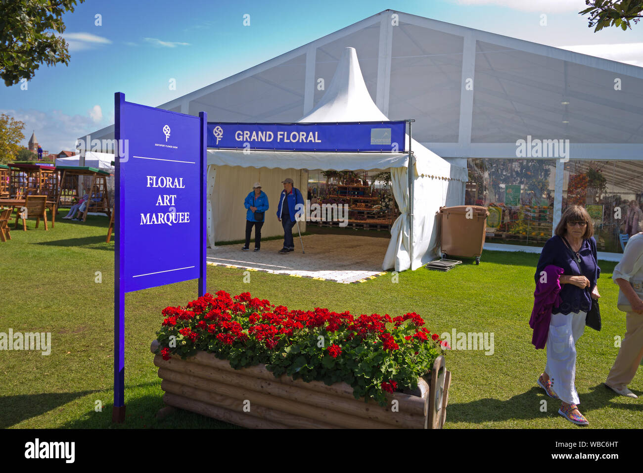 The Grand Floral Art Marquee at the 2019 Southport flower Show Stock ...