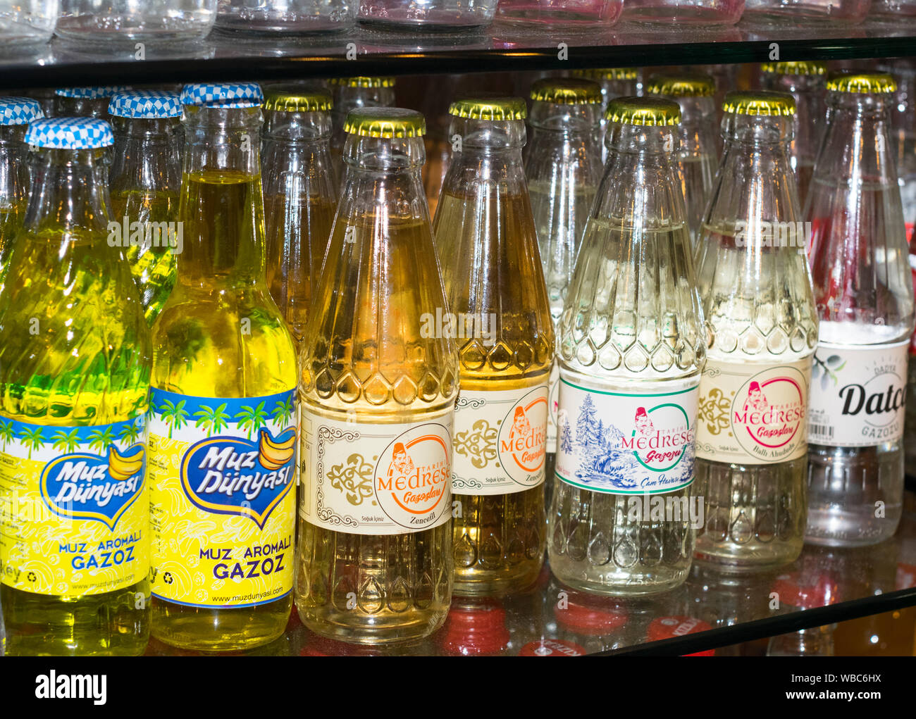 A small shop in Suleymaniye, Istanbul sells only Turkish local sodas ...