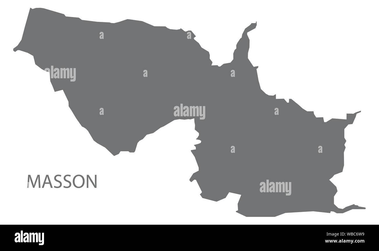 Masson grey ward map of Derbyshire Dales district in East Midlands ...