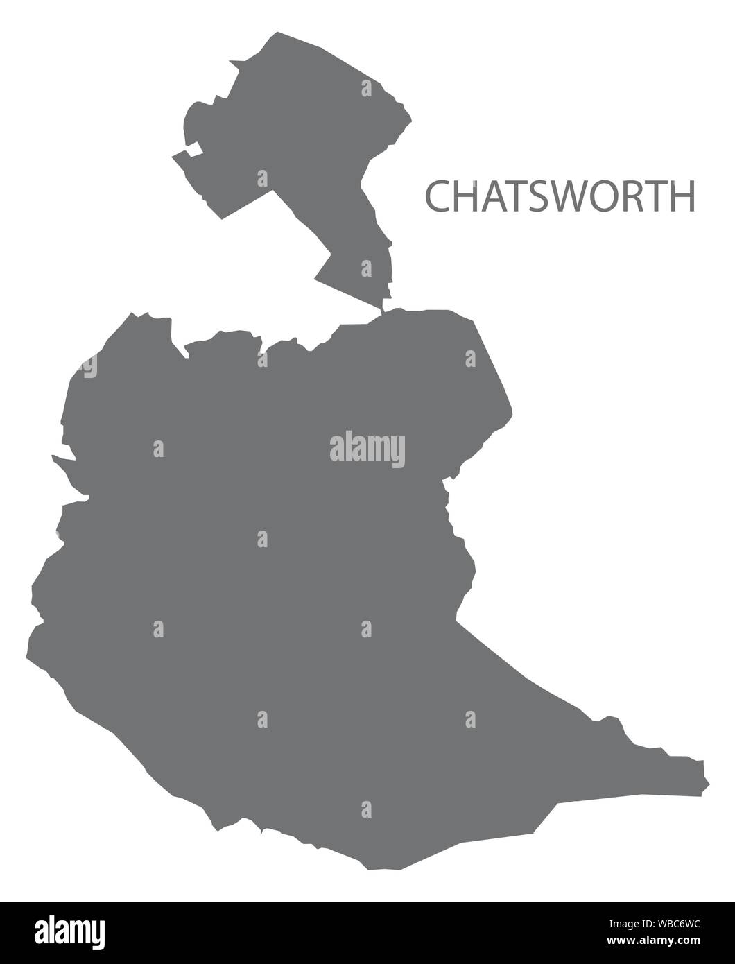 Map of chatsworth Stock Vector Images - Alamy