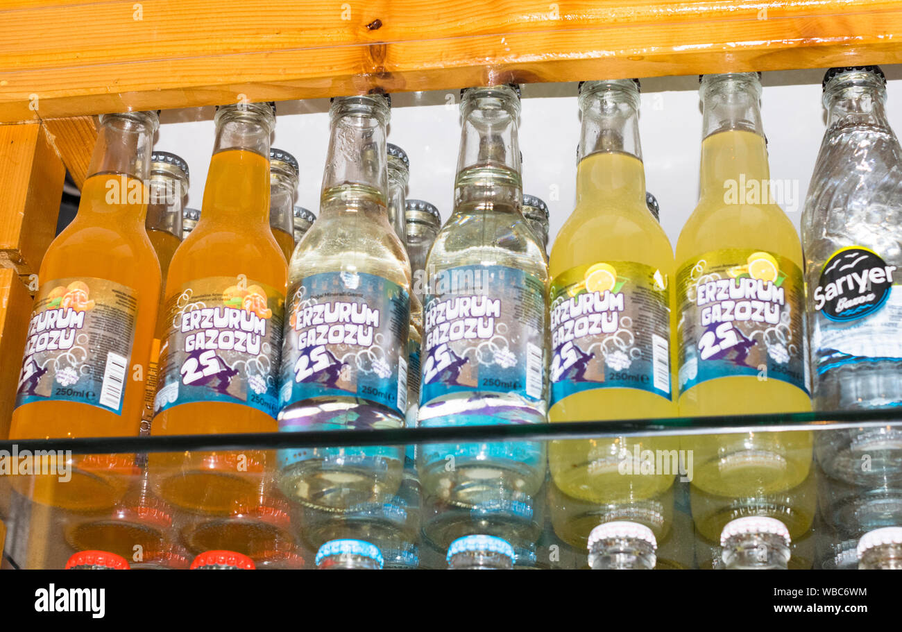 A small shop in Suleymaniye, Istanbul sells only Turkish local sodas ...