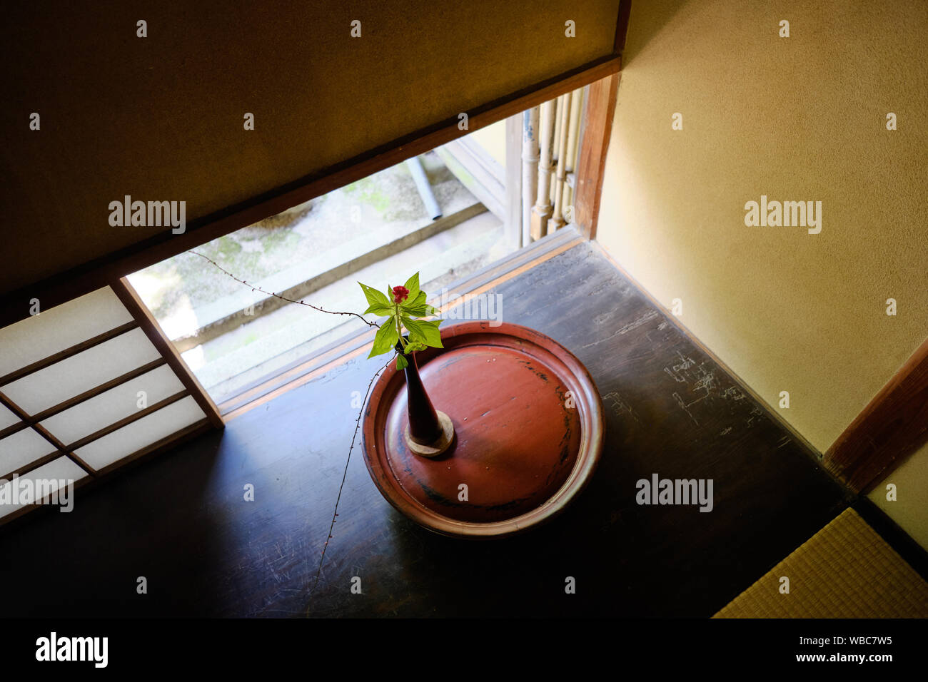 The Cha-shitsu room used for the tea ceremony of the Imanishi Shoin ...