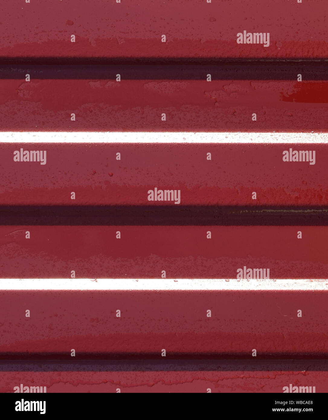 Diagonal pattern of metal profile. Fences from the galvanized iron ...