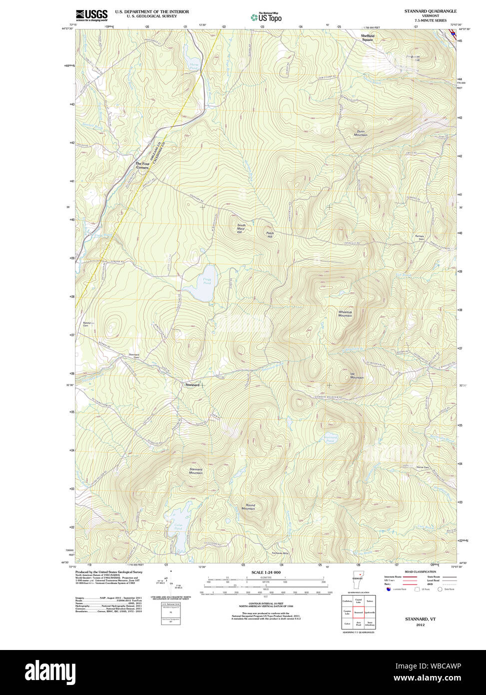Vt map Cut Out Stock Images & Pictures - Alamy