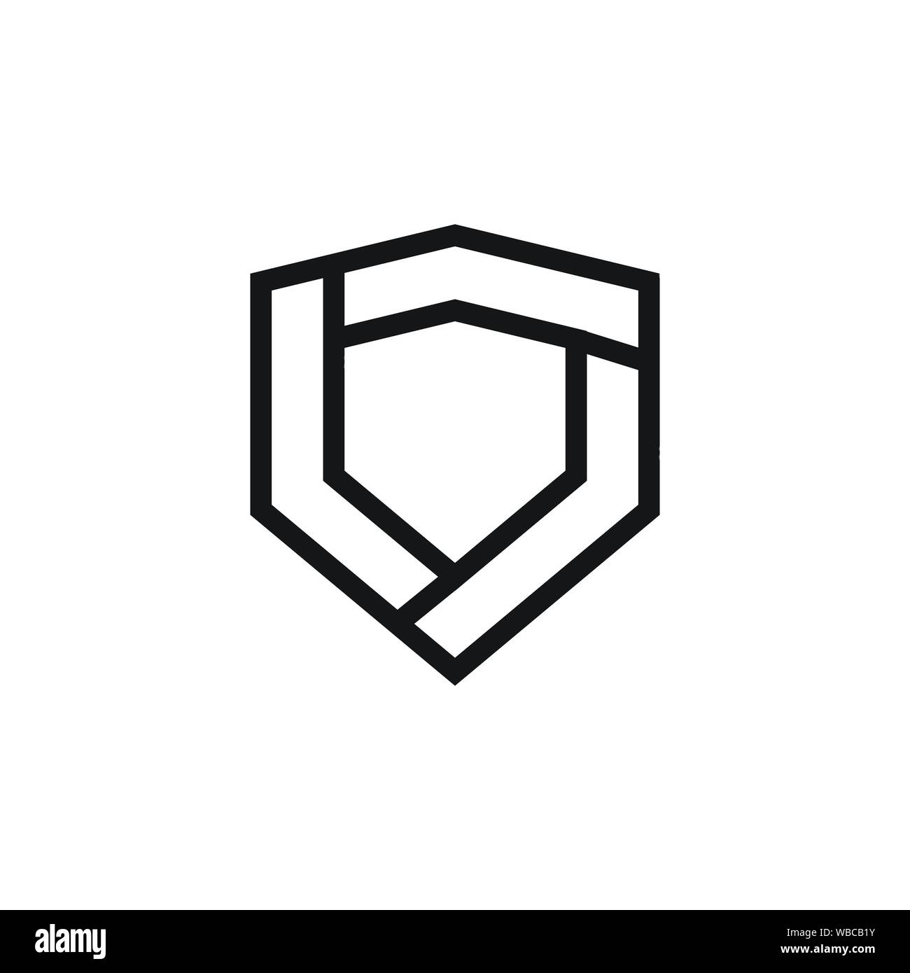 Shield graphic design template vector isolated illustration Stock ...