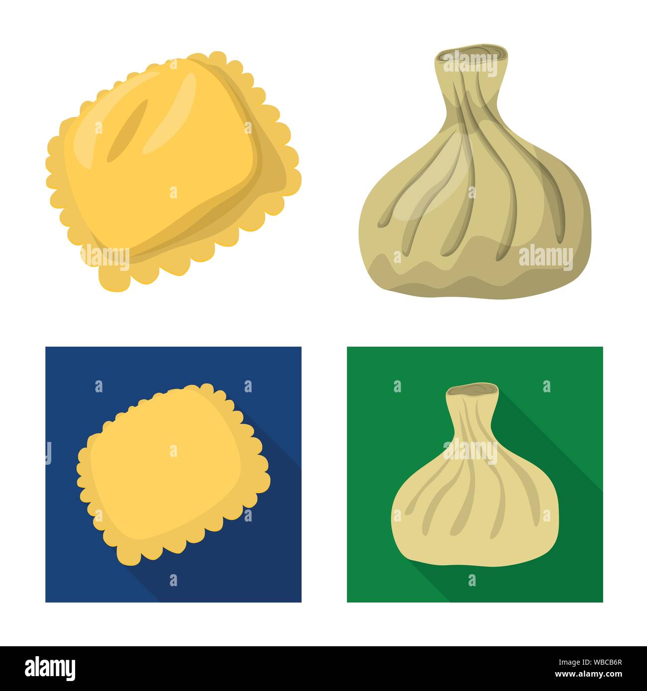 Vector design of products and cooking icon. Set of products and ...