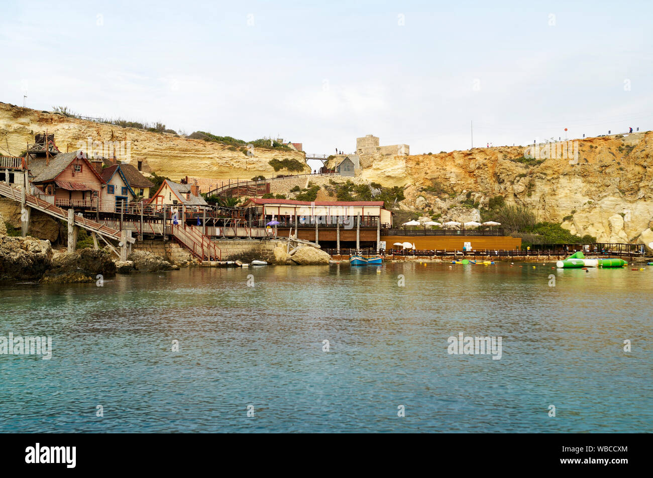 POPEYE VILLAGE, MALTA - SEPTEMBER 23, 2017: The famous Popeye Village ...