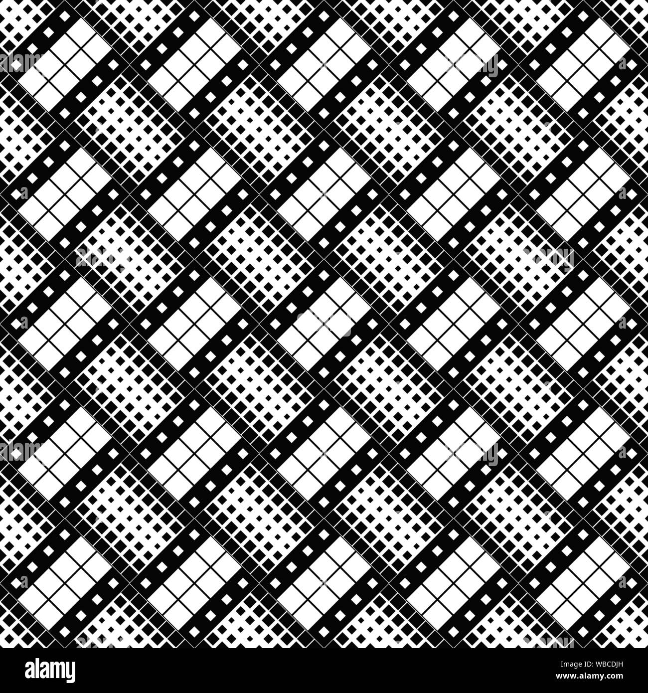 Seamless diagonal square pattern background - abstract vector graphic design from squares Stock ...