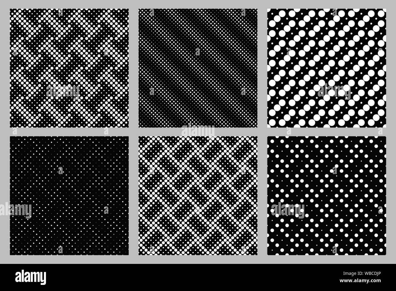Seamless Geometrical Circle Pattern Background Set Abstract Vector