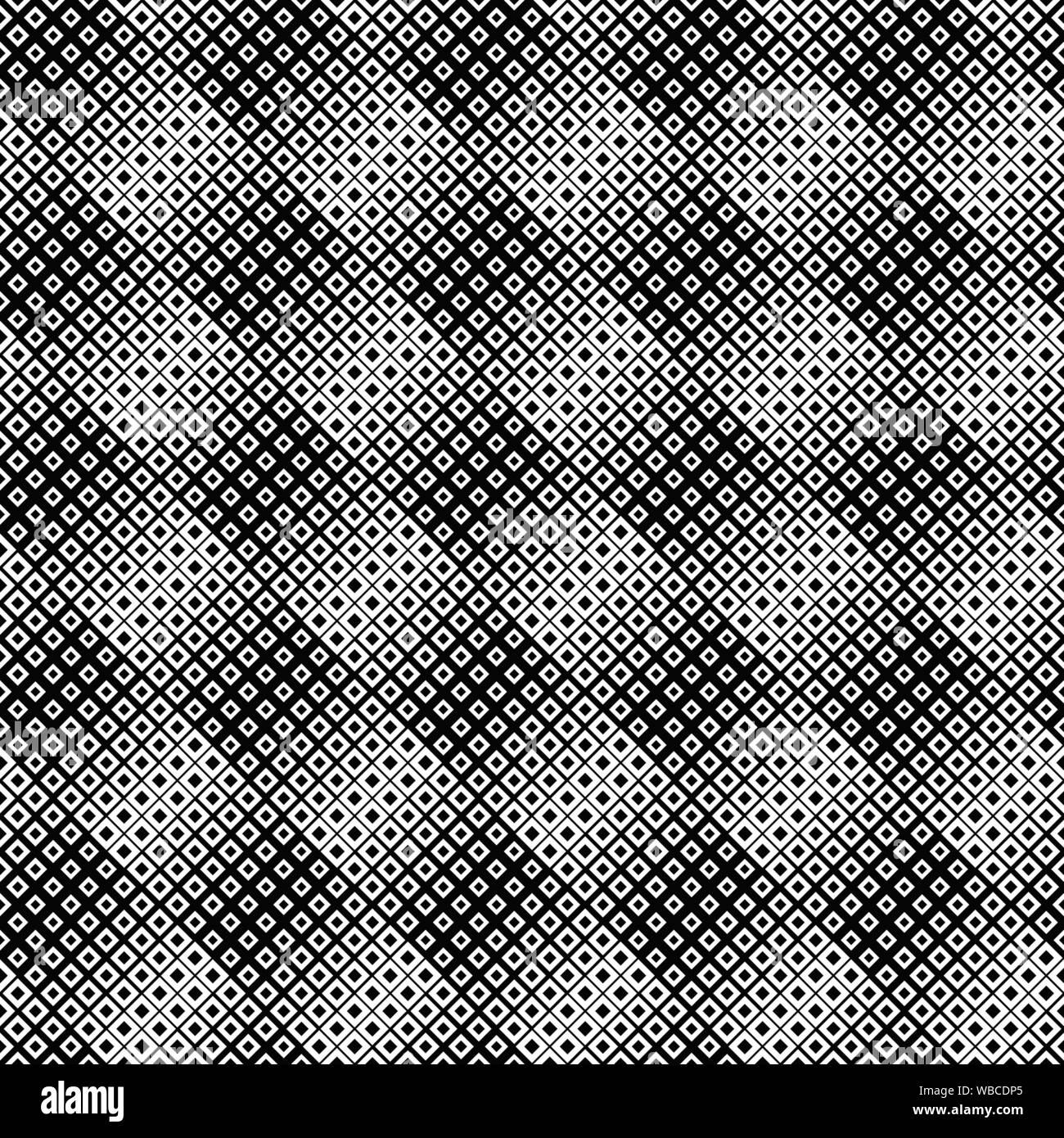 Seamless abstract square pattern background design - monochrome vector ...