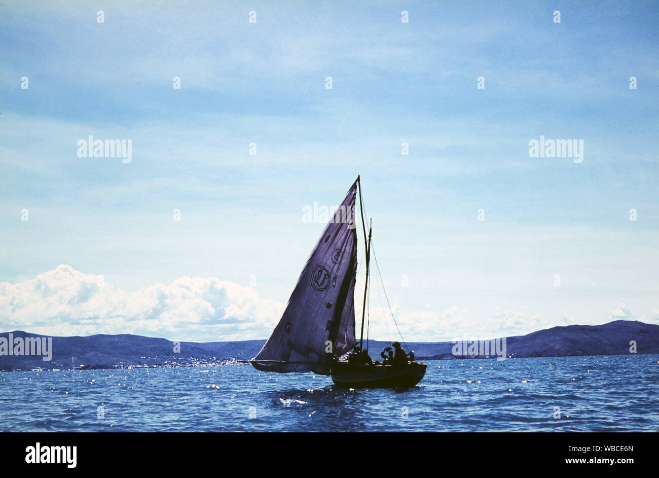 Bei den Urus bei Puno am Titicacasee, Peru 1960er Jahre. Visiting the ...