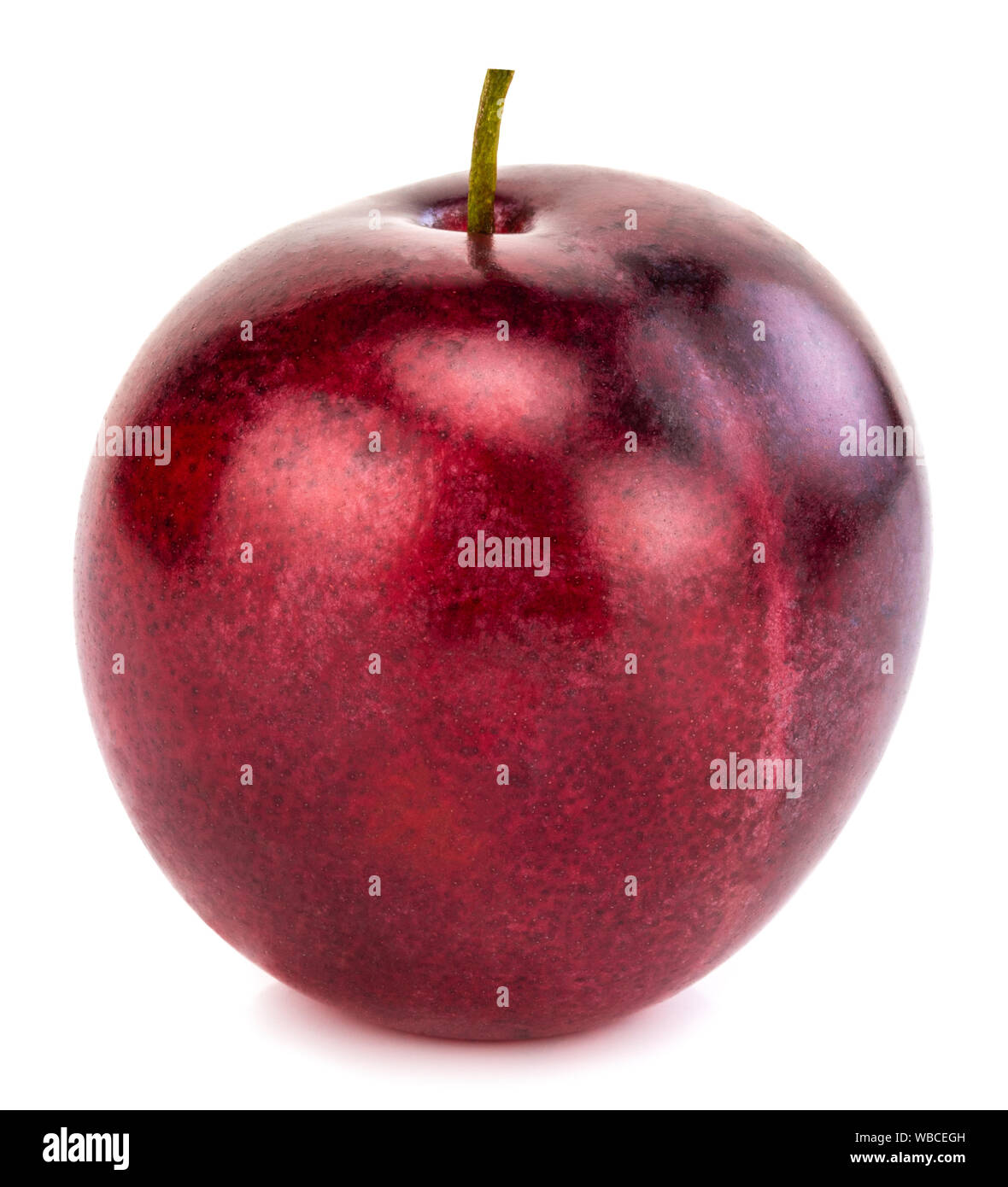 plum on a white background Stock Photo - Alamy