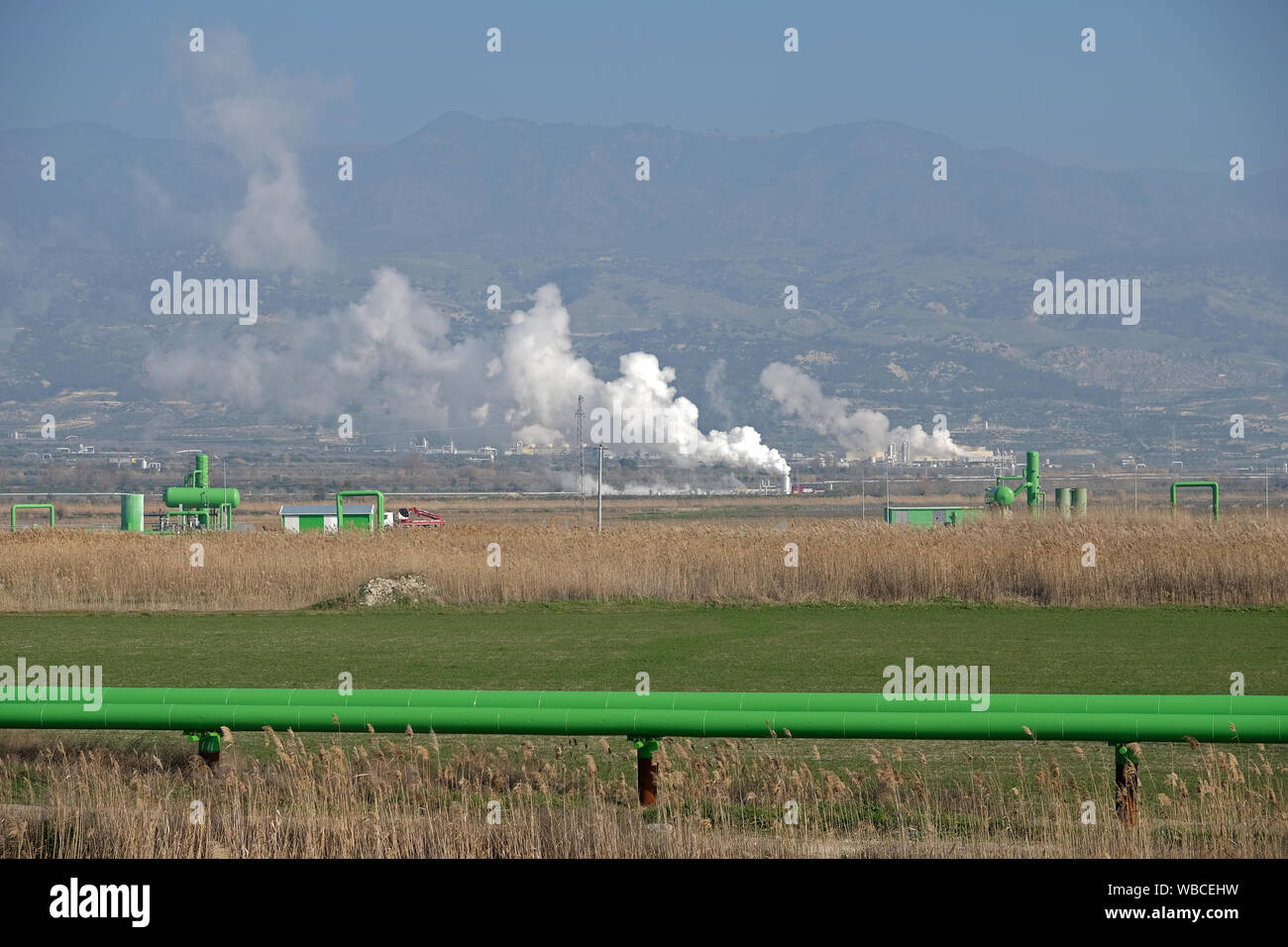 Geothermal Energy in Denizli Turkey Stock Photo - Alamy