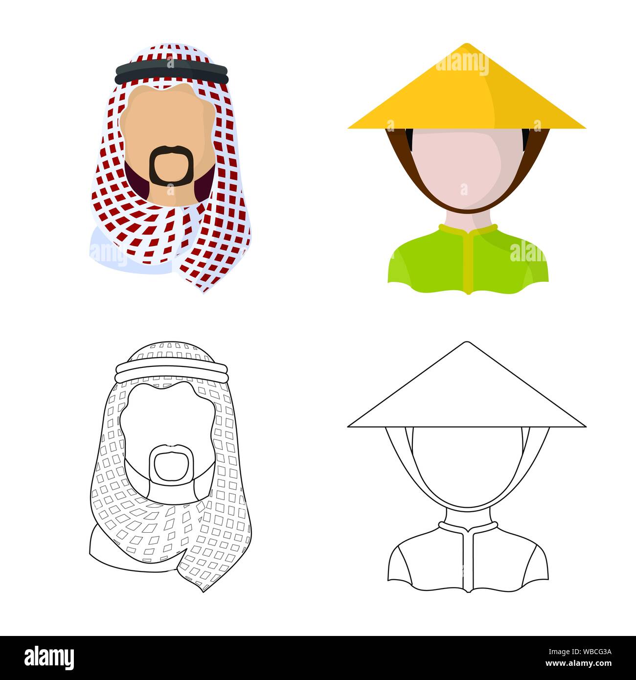 Vector design of imitator and resident sign. Collection of imitator and ...
