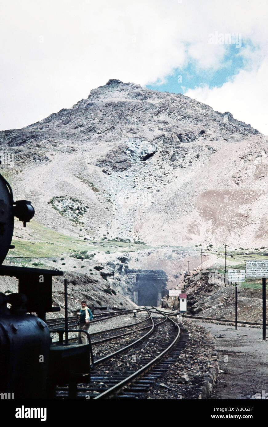 Kurz vor Galera in den Anden in Peru, 1960er Jahre. Near Galera in the ...