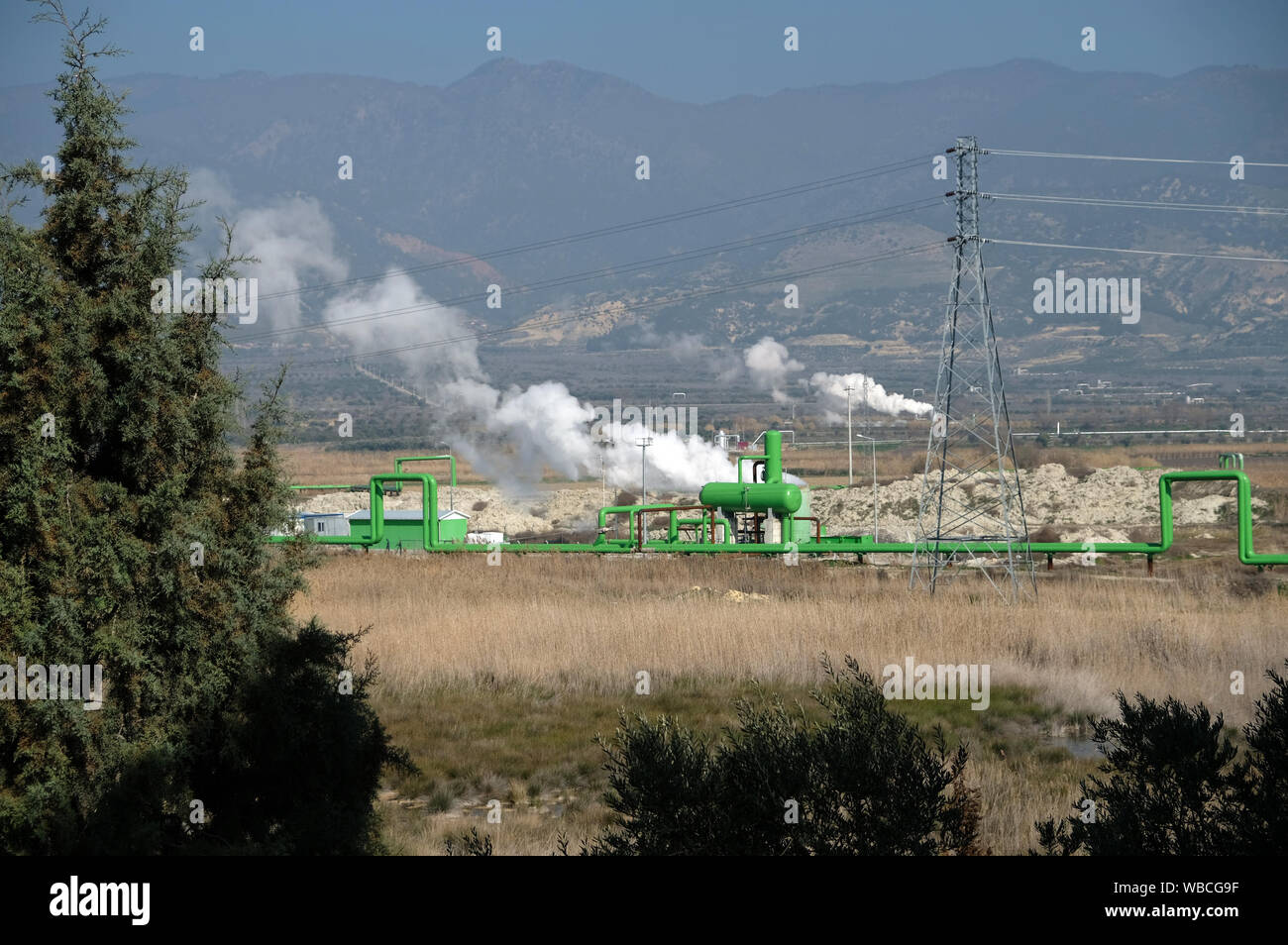 Geothermal Energy in Denizli Turkey Stock Photo - Alamy