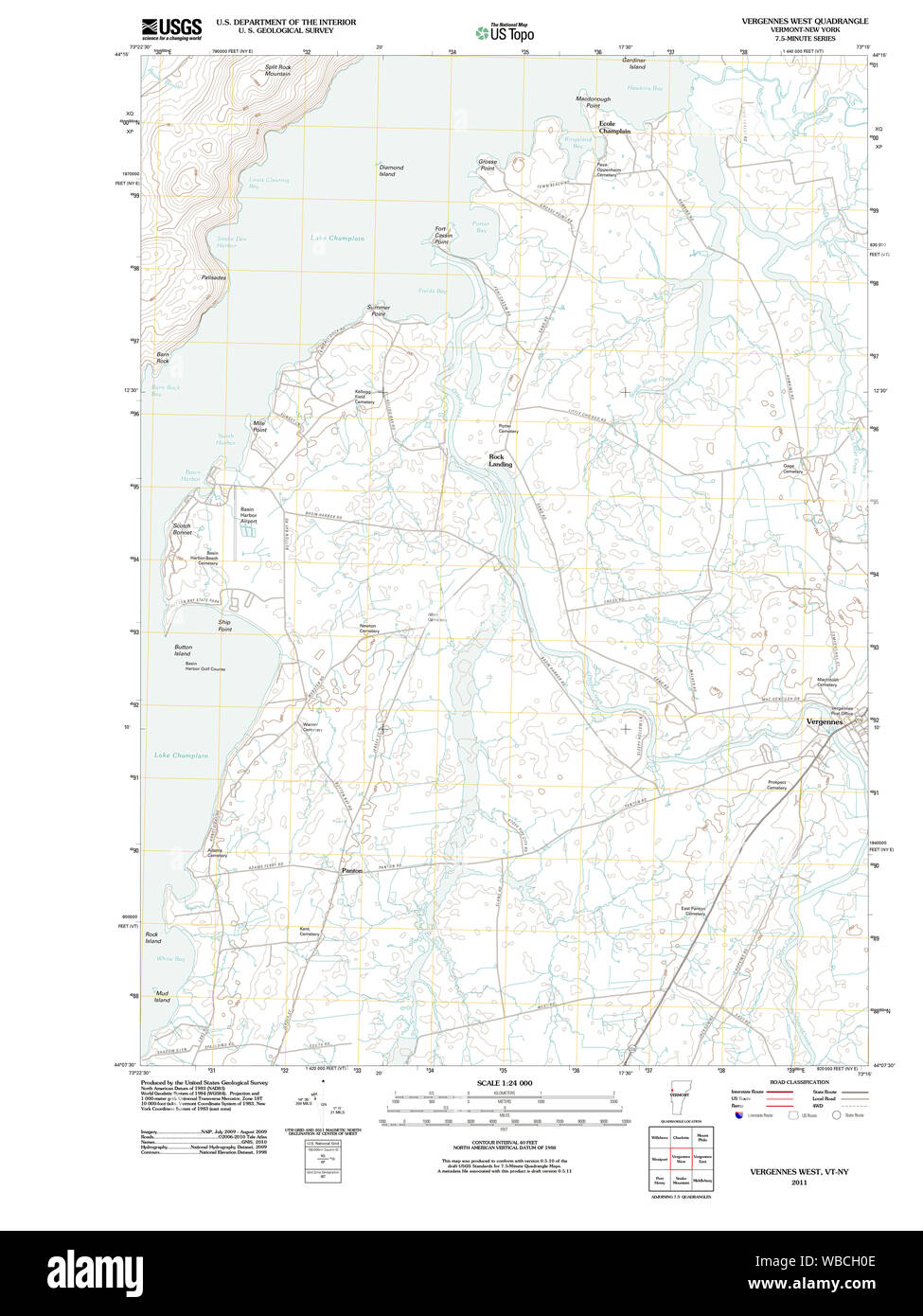 Map of vergennes hi-res stock photography and images - Alamy