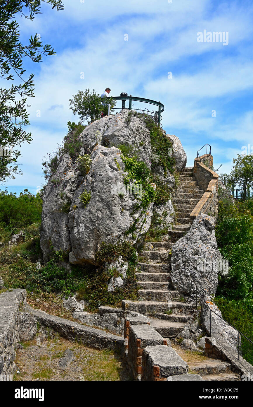'Kaiser's Throne', Pelekas, Corfu, Greece Stock Photo - Alamy