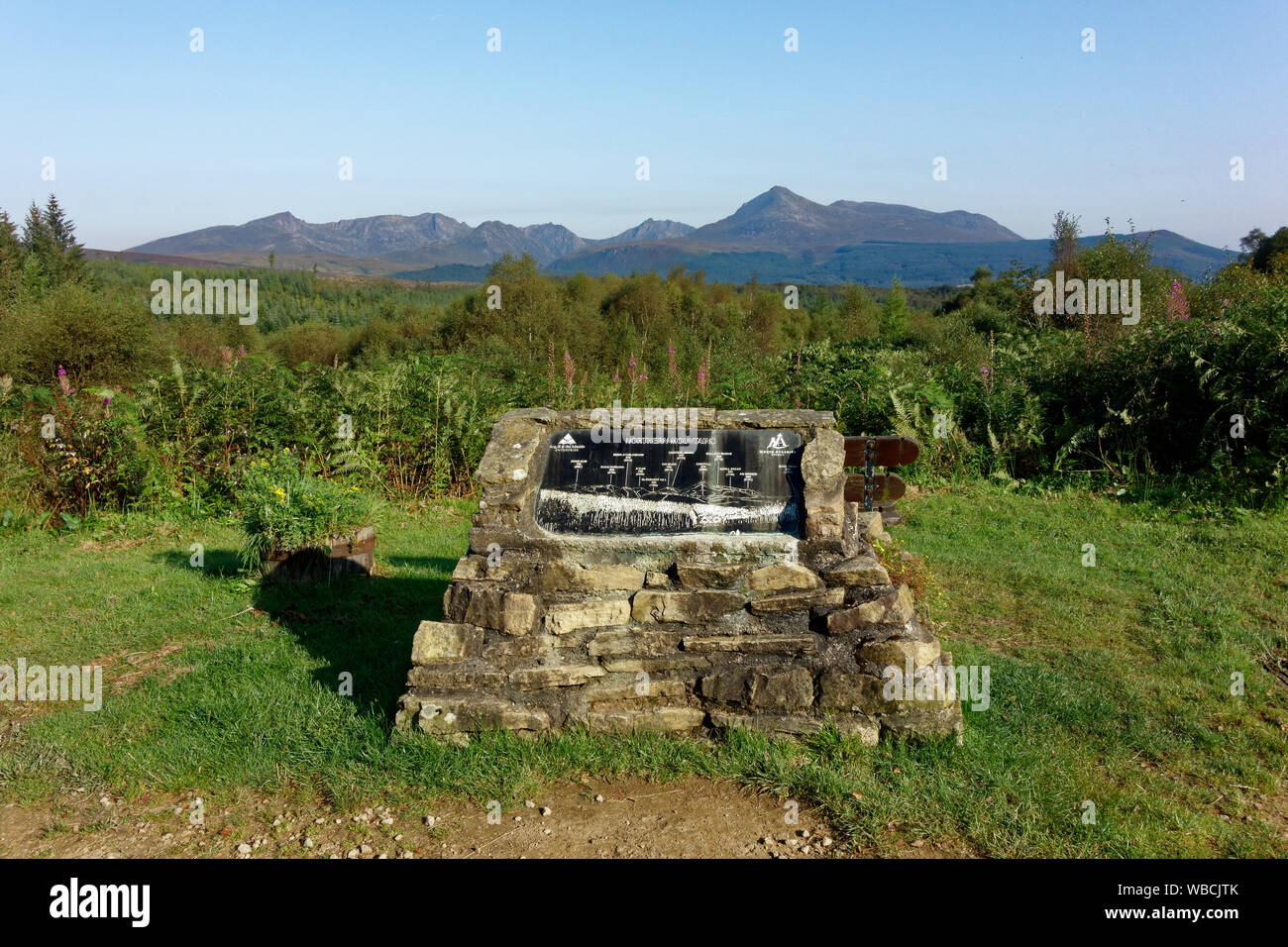 A viewpoint between Brodick and Lamlash, Isle of Arran, Scotland ...