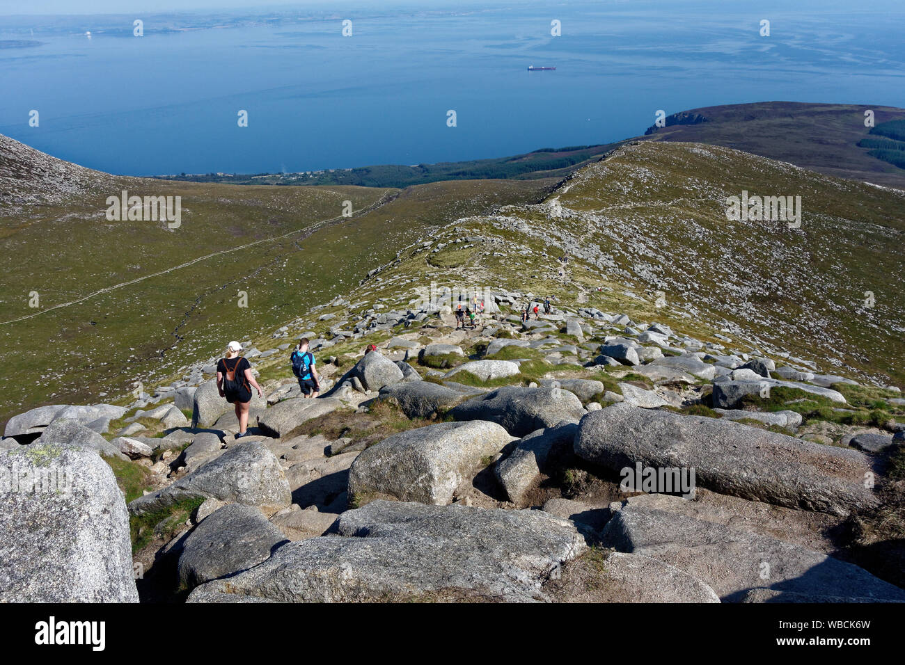 The path to Goatfell Mountain, Isle of Arran, Scotland, United Kingdom ...