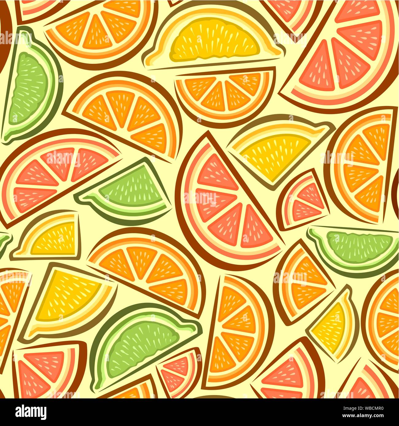 Pieces of mandarin Stock Vector Images - Alamy
