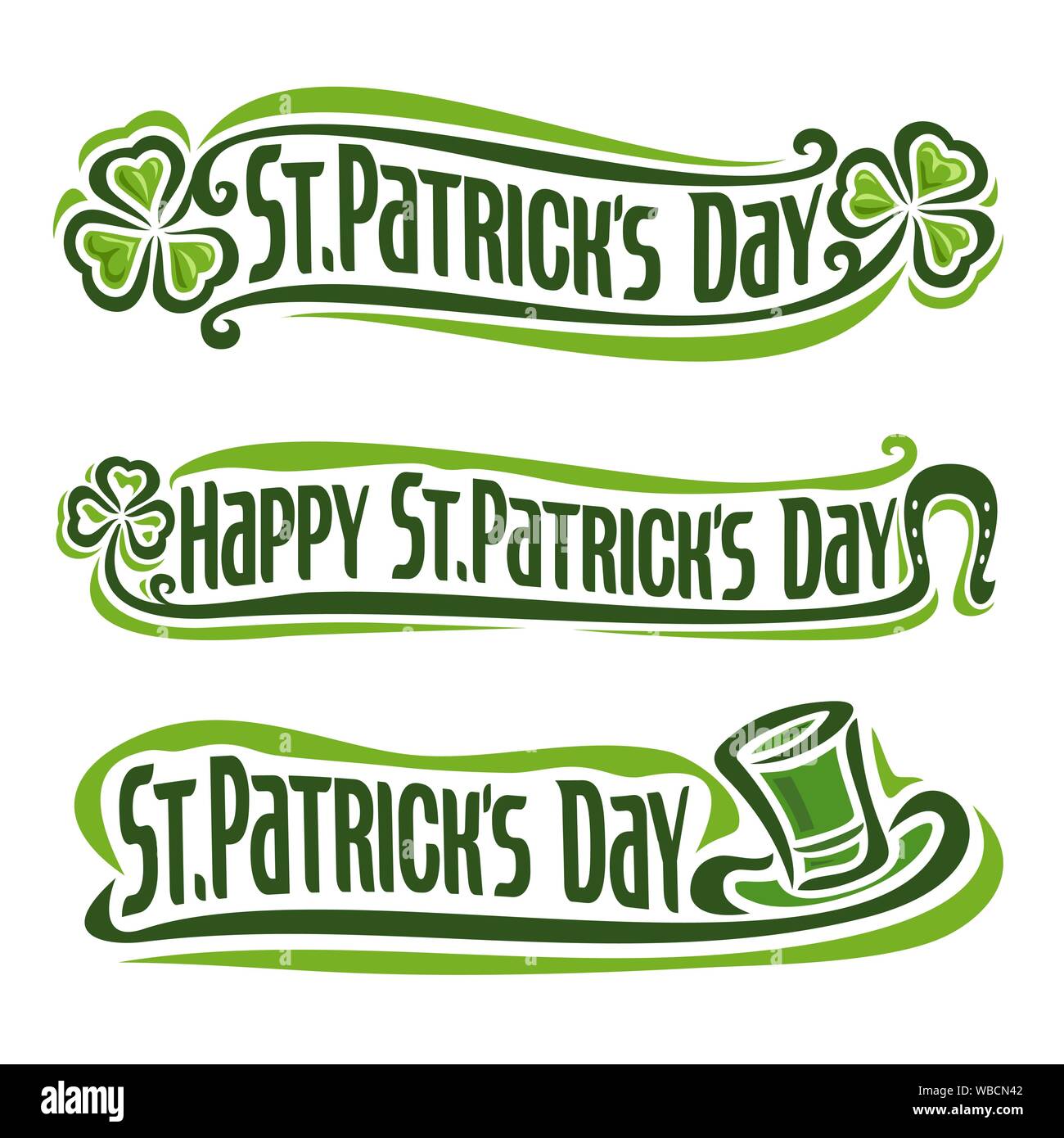 St patricks day simple Cut Out Stock Images & Pictures - Alamy