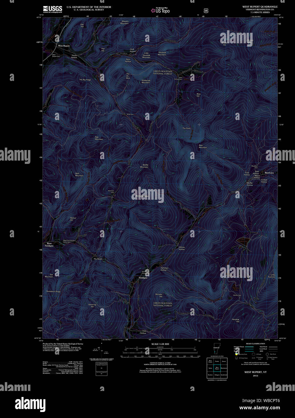 Map of rupert hi-res stock photography and images - Alamy