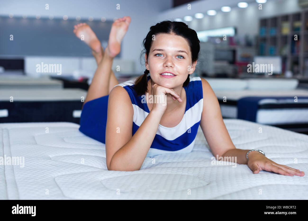 Matress testing hi-res stock photography and images - Alamy