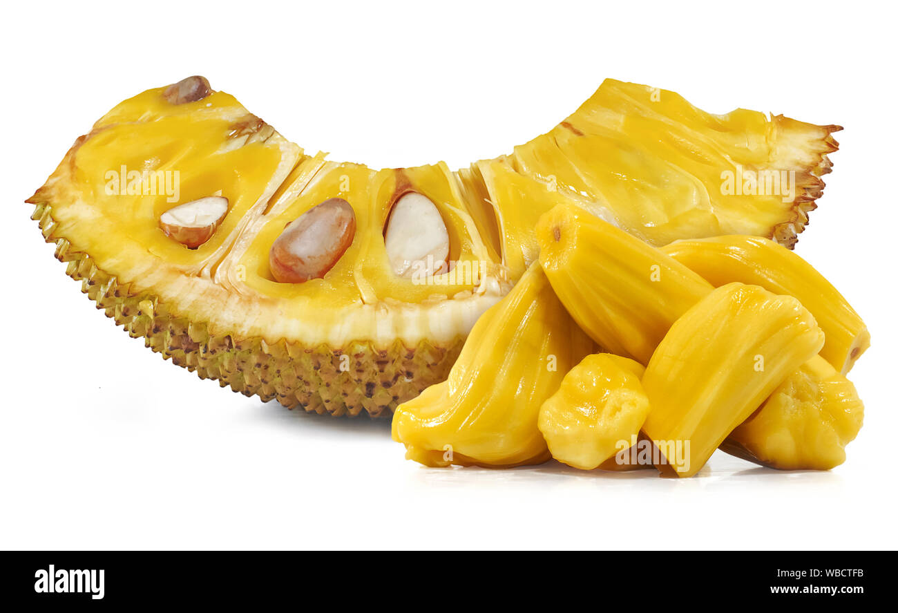 Jackfruit isolated on white background Stock Photo - Alamy