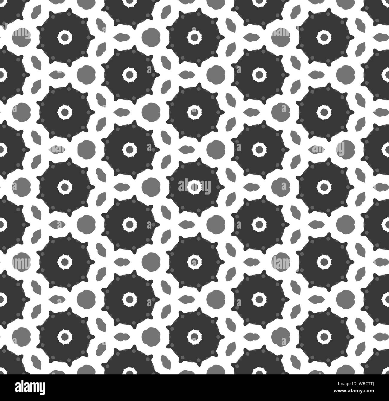 Seamless simple black & white B&W abstract geometry pattern ...