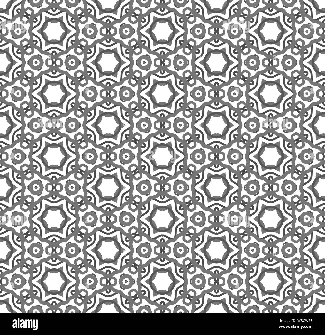 Seamless simple black & white B&W abstract geometry pattern ...
