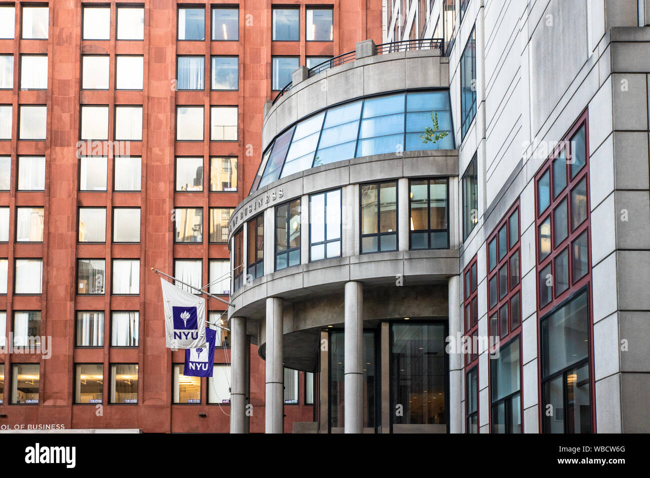 NEW YORK CITY - AUGUST 24, 2019: View of the NYU Stern School of ...
