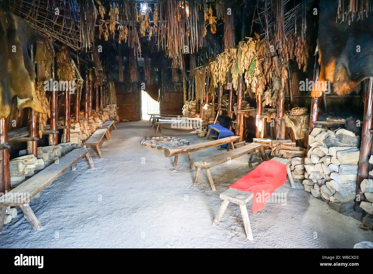 Iroquois village palisade hi-res stock photography and images - Alamy