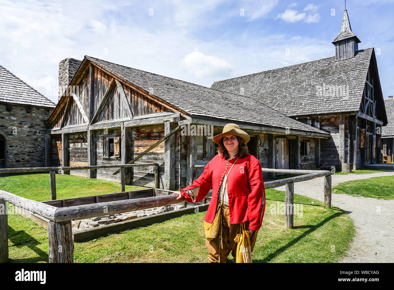 Iroquois village palisade hi-res stock photography and images - Alamy