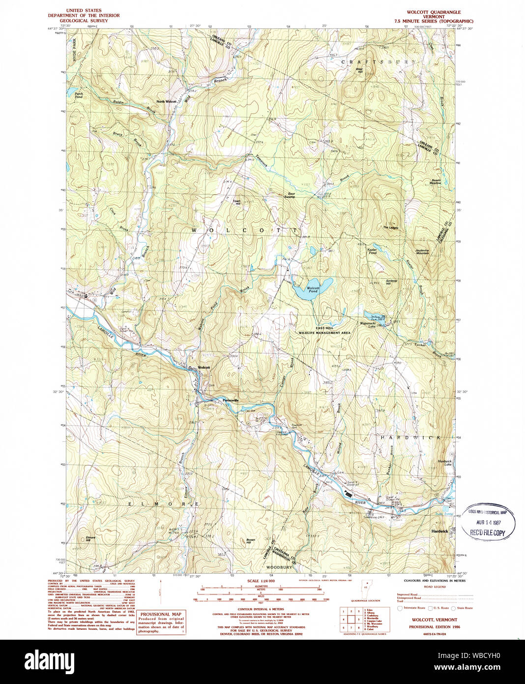 Wolcott map Cut Out Stock Images & Pictures - Alamy