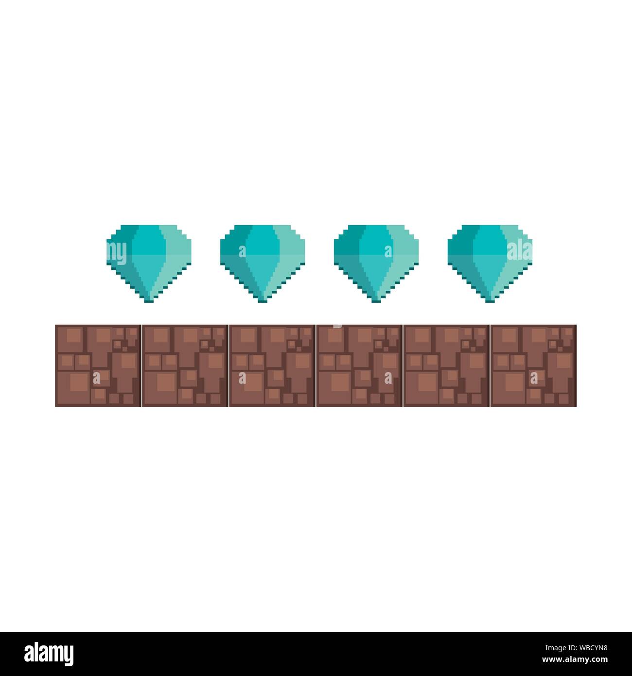videogame pixelated retro art cartoon Stock Vector Image & Art - Alamy
