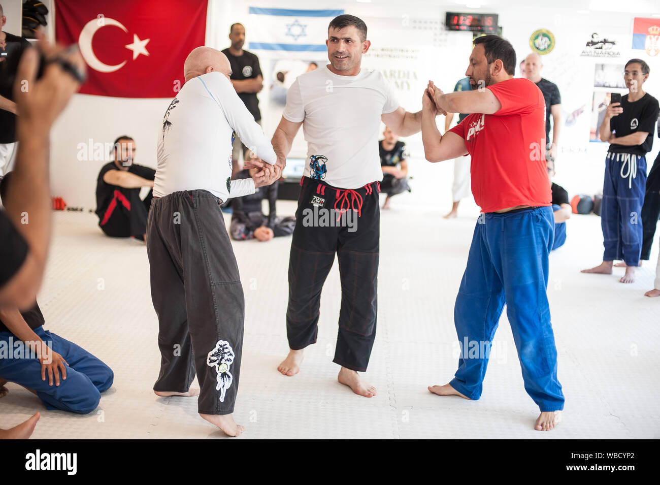 ISTANBUL, TURKEY - Maj 30 - Jun 02. 2019. Kapap instructor Altin Qoku ...