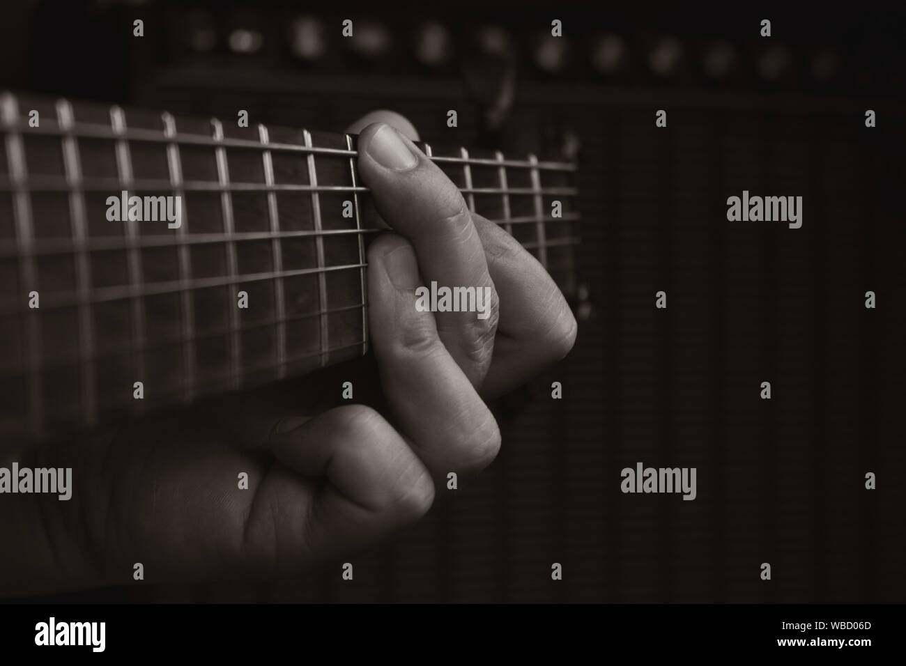 Acoustic Guitar Player Performing. Guitarist Playing In Music Studio ...