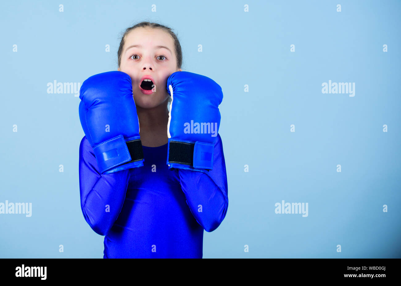 With great power comes great responsibility. Boxer child in boxing ...