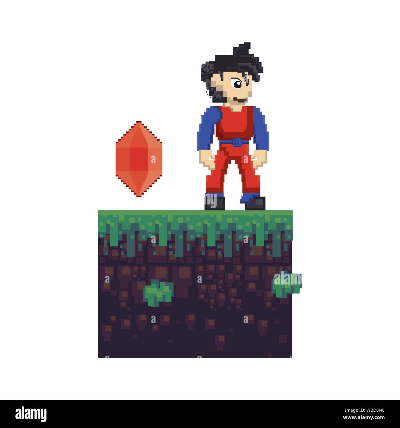 videogame pixelated retro art cartoon Stock Vector Image & Art - Alamy